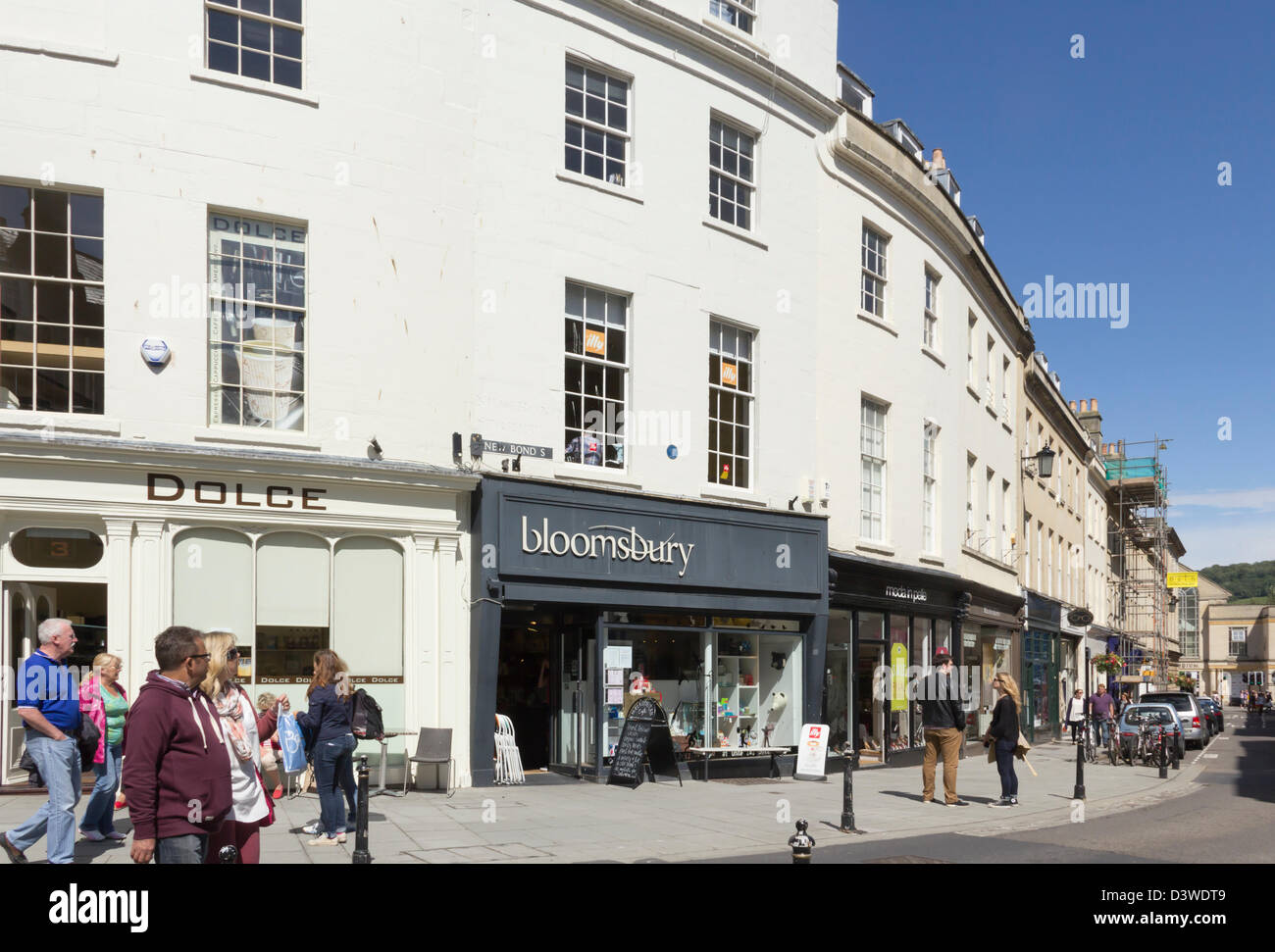 Dolce and Bloomsbury shops on New Bond Street Bath a shopping street of ...
