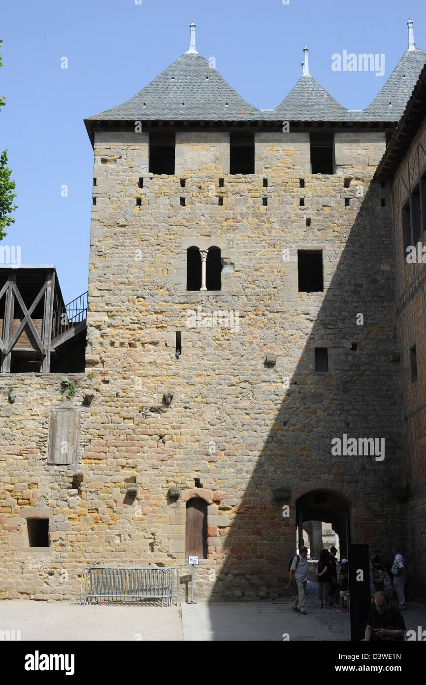 Castle Comtal at the citadel of Carcassonne on France Stock Photo - Alamy