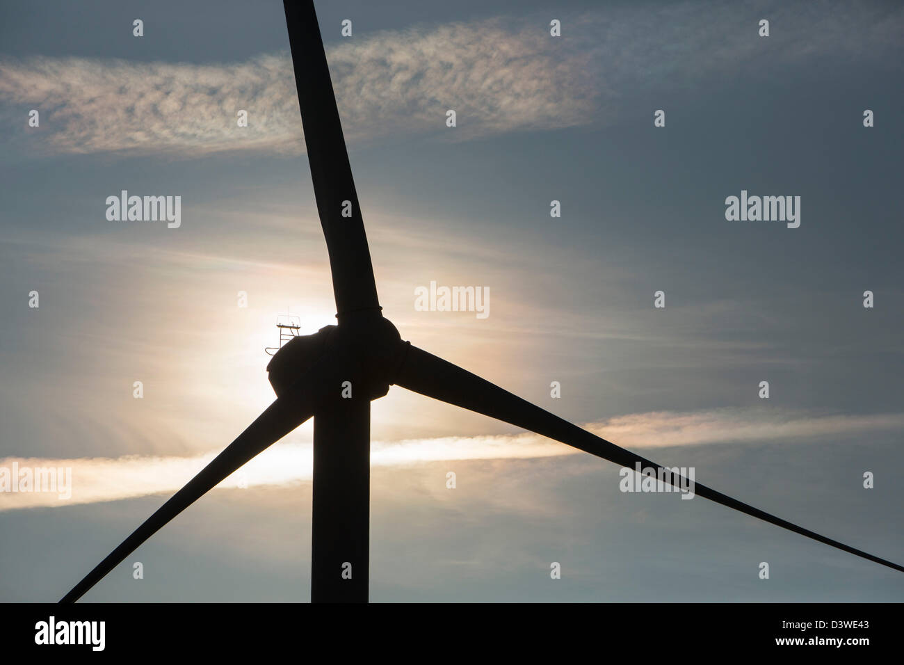 A 2 MW wind turbine producing renewable electricity in the grounds of ...