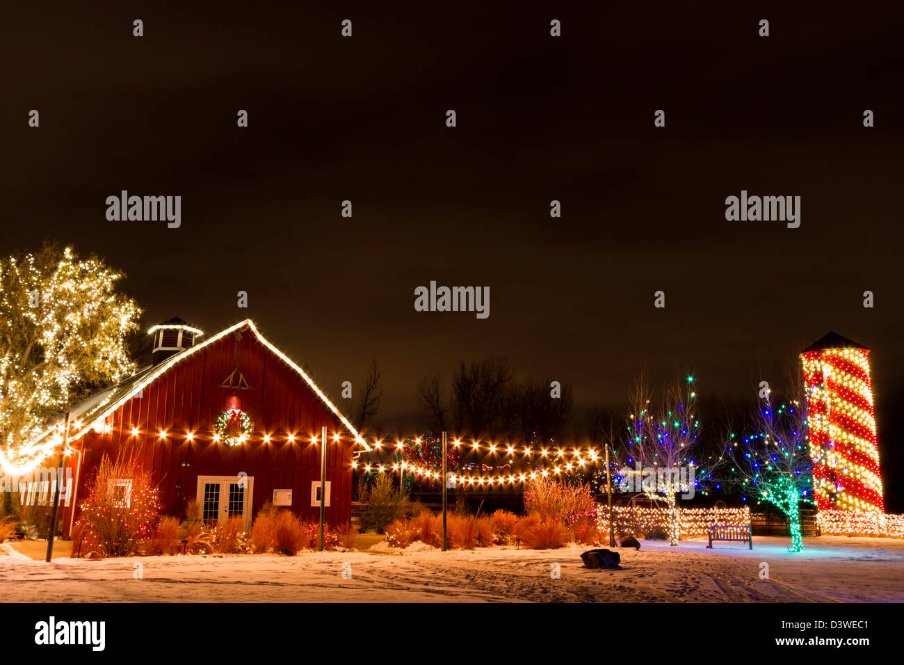 Denver botanic gardens christmas lights hi-res stock photography and ...
