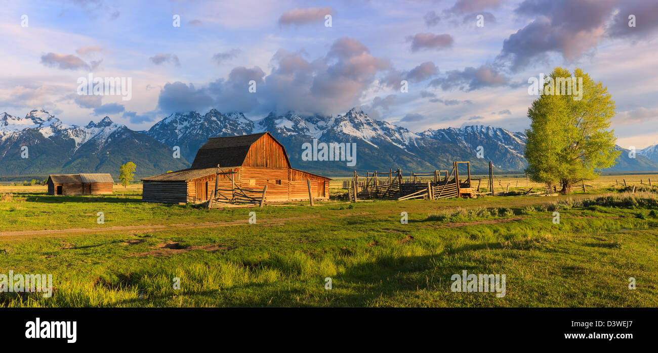 Mormon Row is a line of homestead complexes along the Jackson-Moran ...