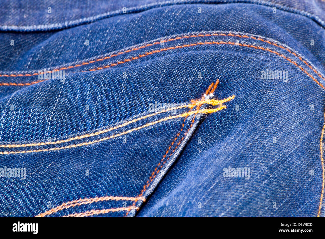 Detail of a blue jeans. Denim Stock Photo - Alamy
