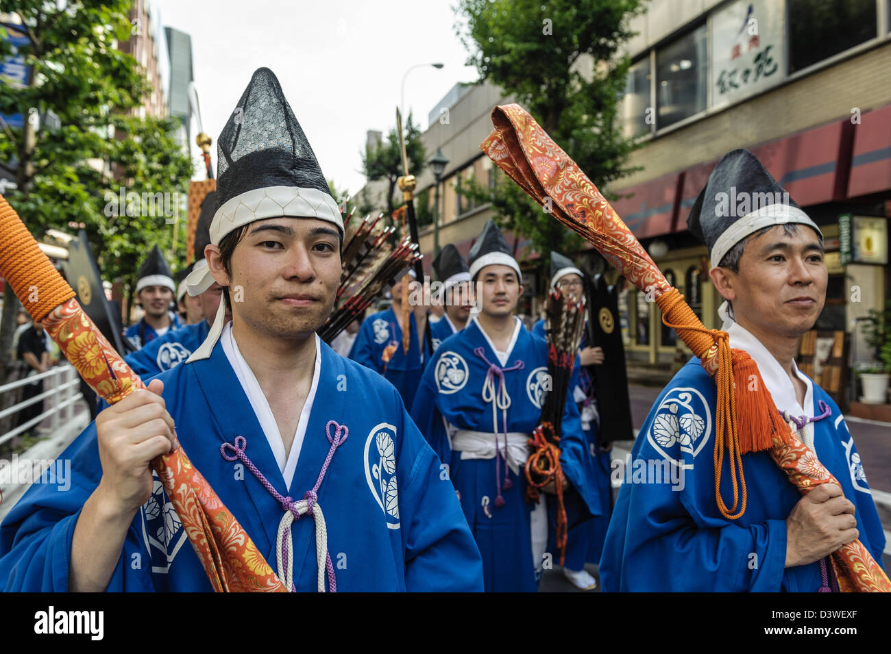 Religious parade on the streets of Tokyo, Japan, Asia Stock Photo - Alamy