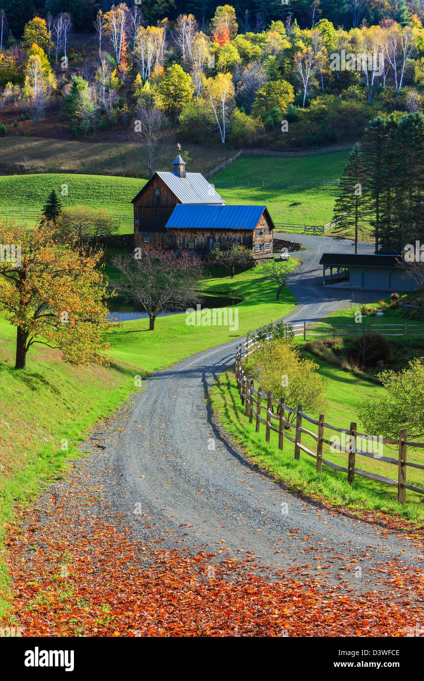 A photographic icon in rural Vermont, the Sleepy Hollow Farm, near ...