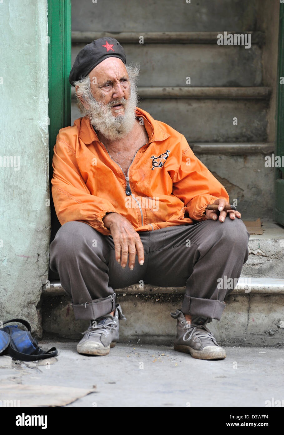 Man with beard, Havana, Cuba Stock Photo - Alamy