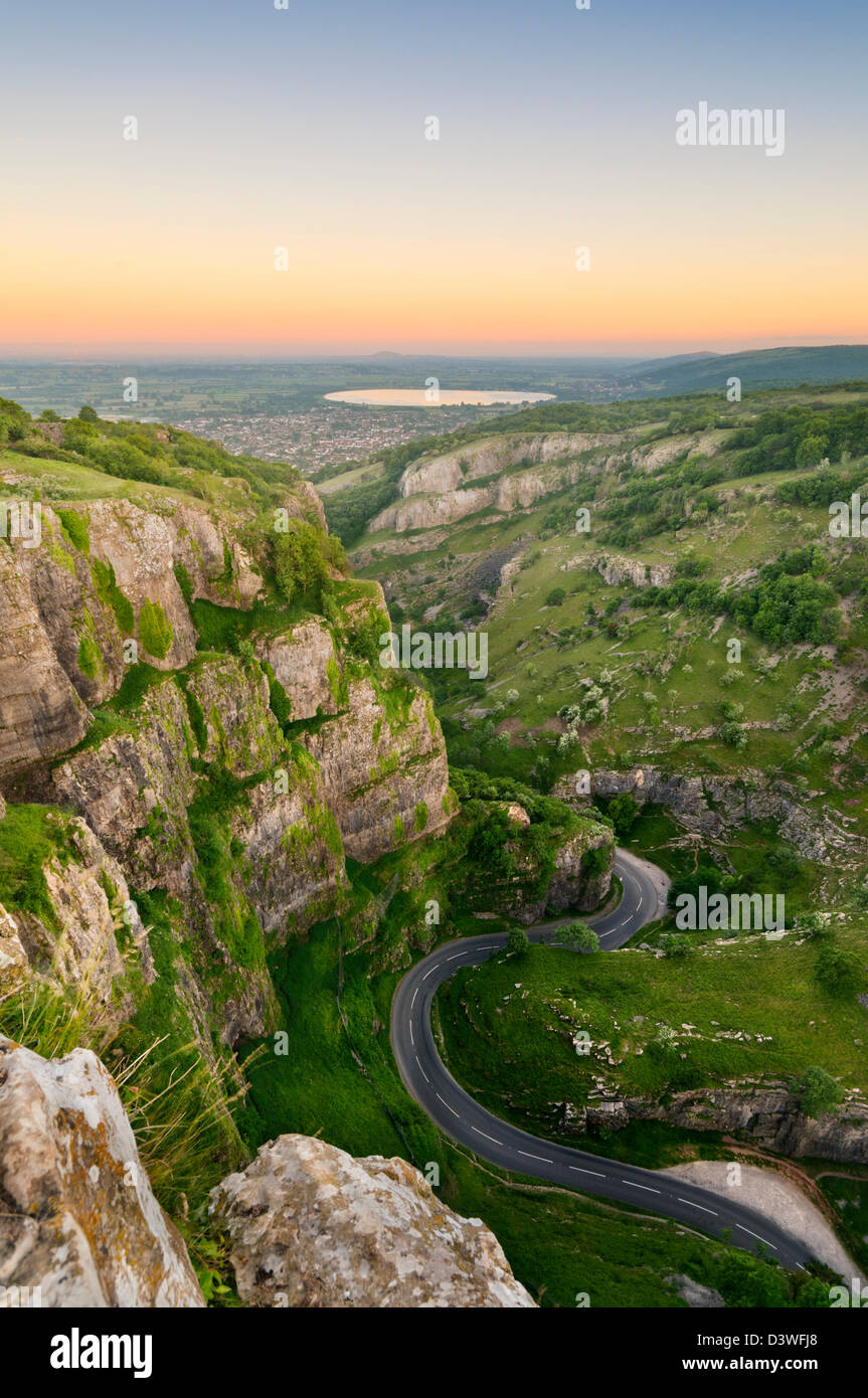 Cheddar gorge winding road hi-res stock photography and images - Alamy