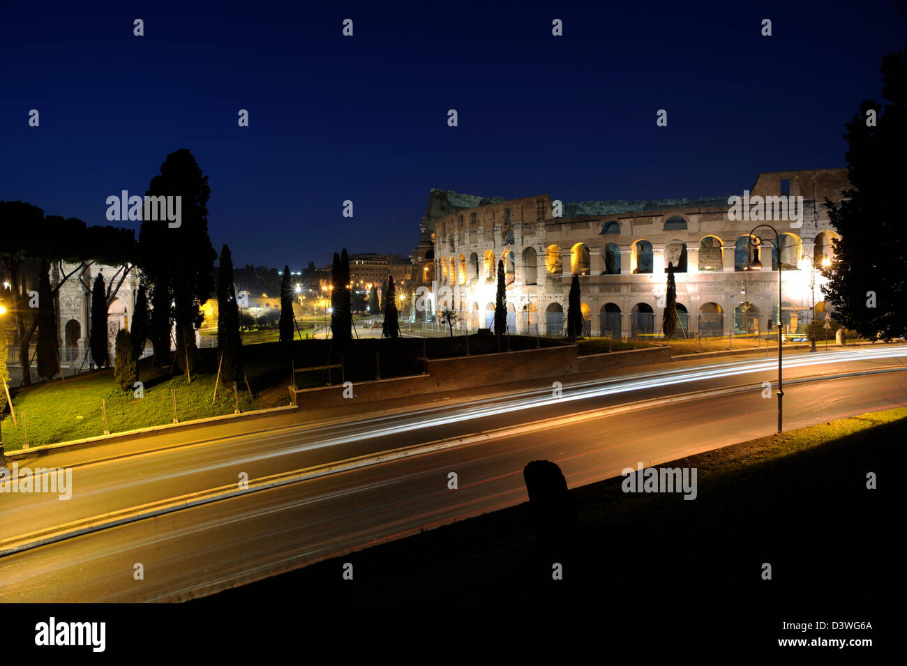 Night nighttime evening rome hi-res stock photography and images - Alamy