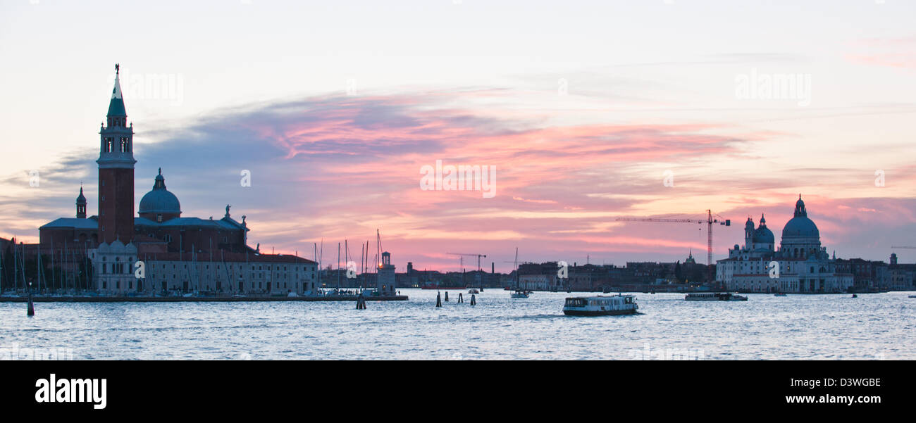 Venice, sunset, panoramic, grand canal High Resolution Stock ...