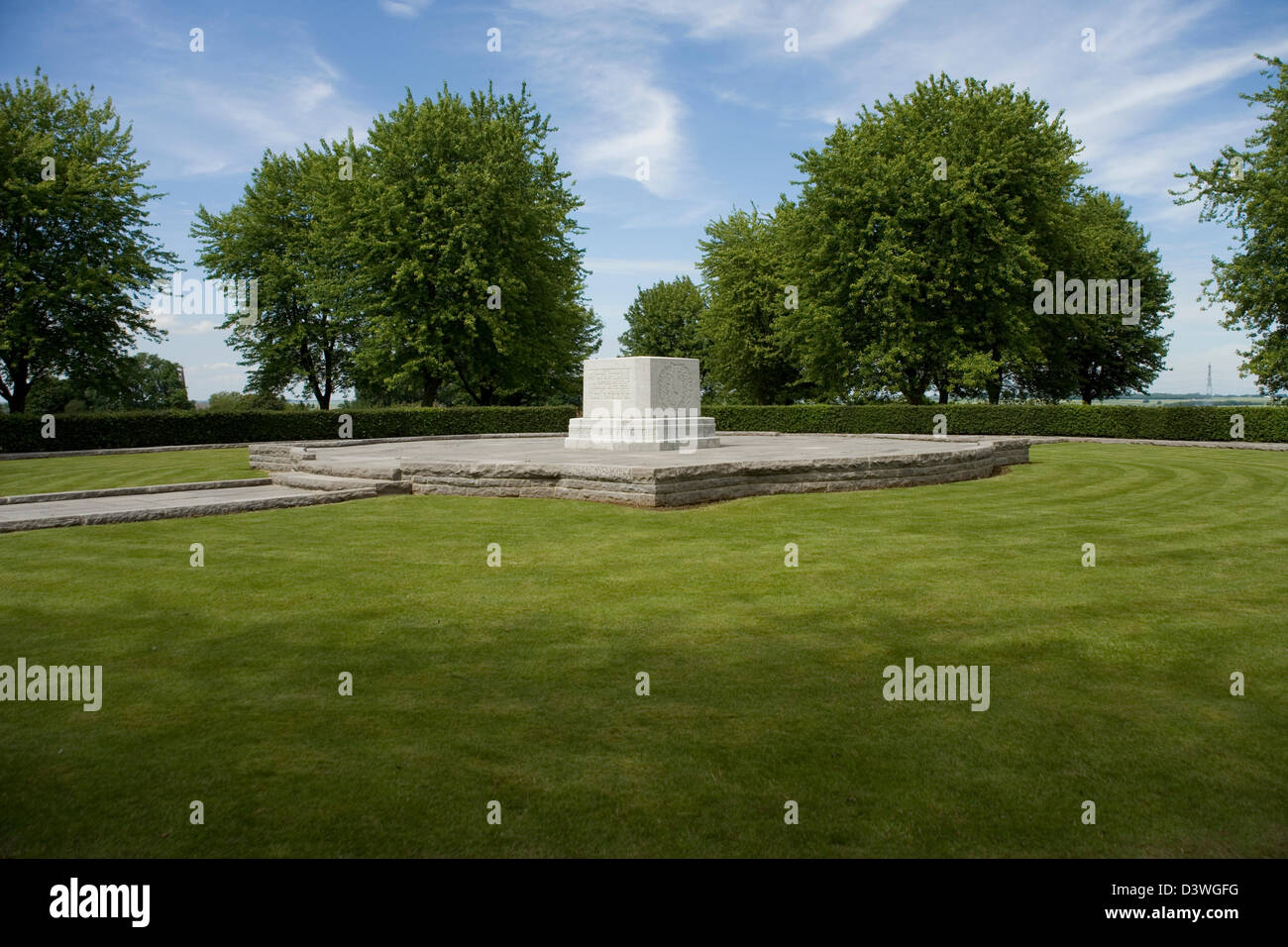 Canadian Memorial at Courcelette on the Somme remembering the battles ...
