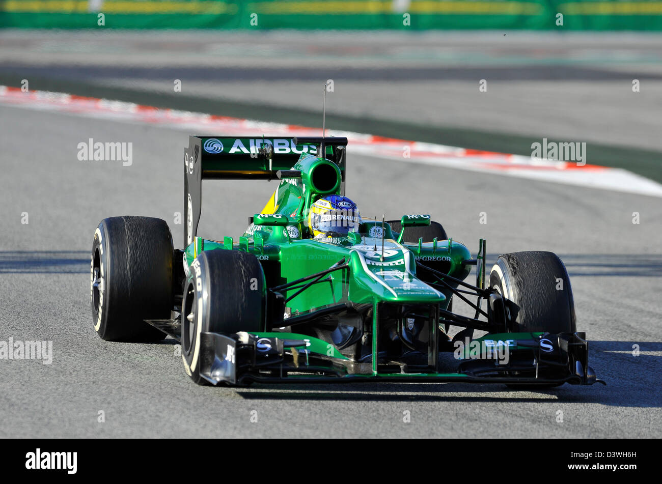 Charles Pic (FRA), Caterham CT03 during Formula One tests on Circuit de ...
