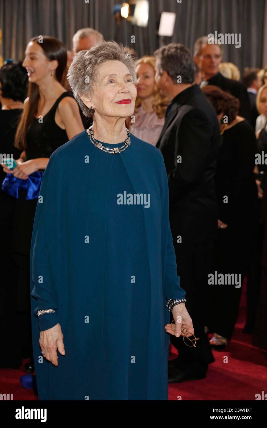 Feb. 24, 2013 - Los Angeles, California, USA - EMMANUELLE RIVA.85th ...