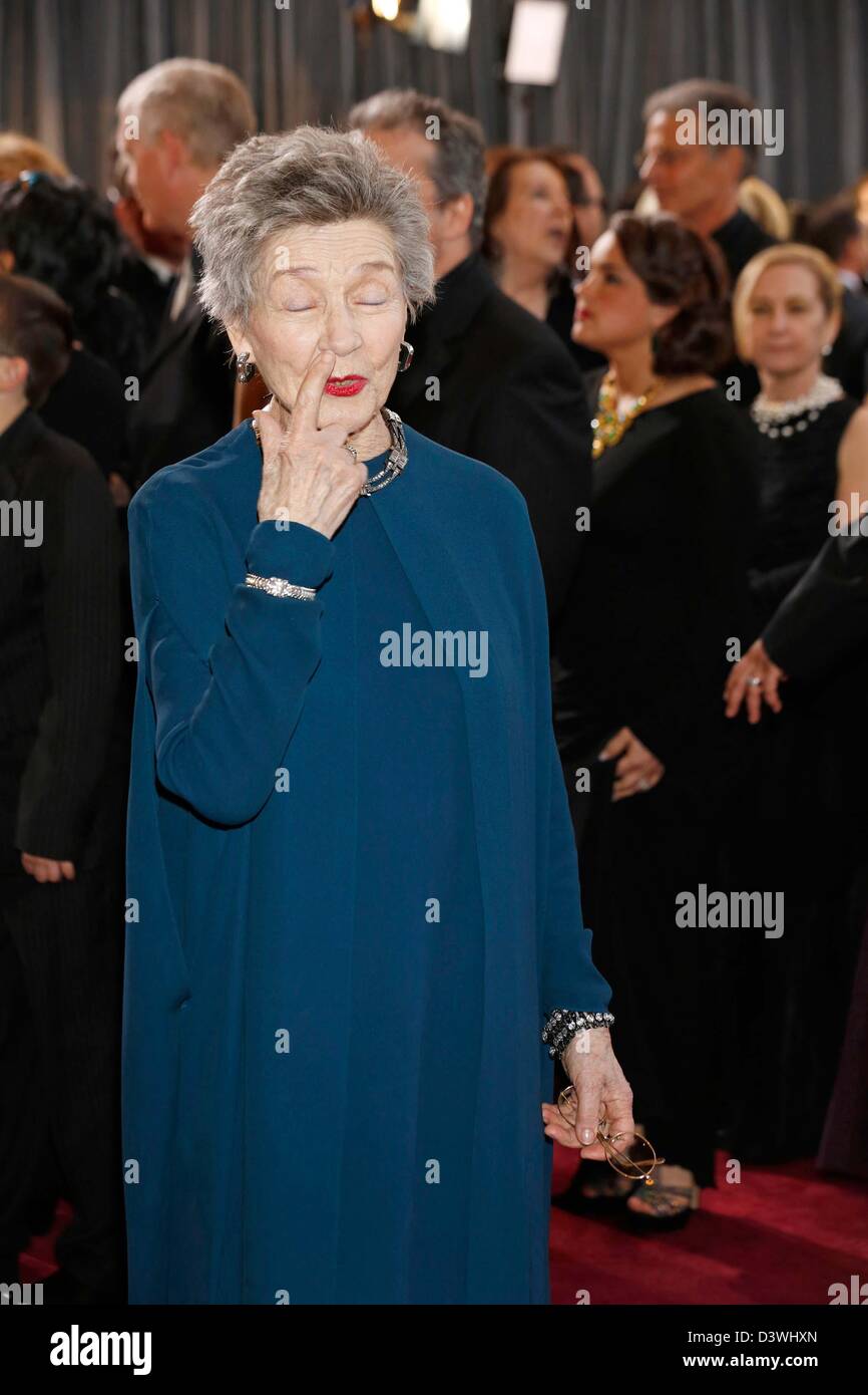 Feb. 24, 2013 - Los Angeles, California, USA - EMMANUELLE RIVA.85th ...