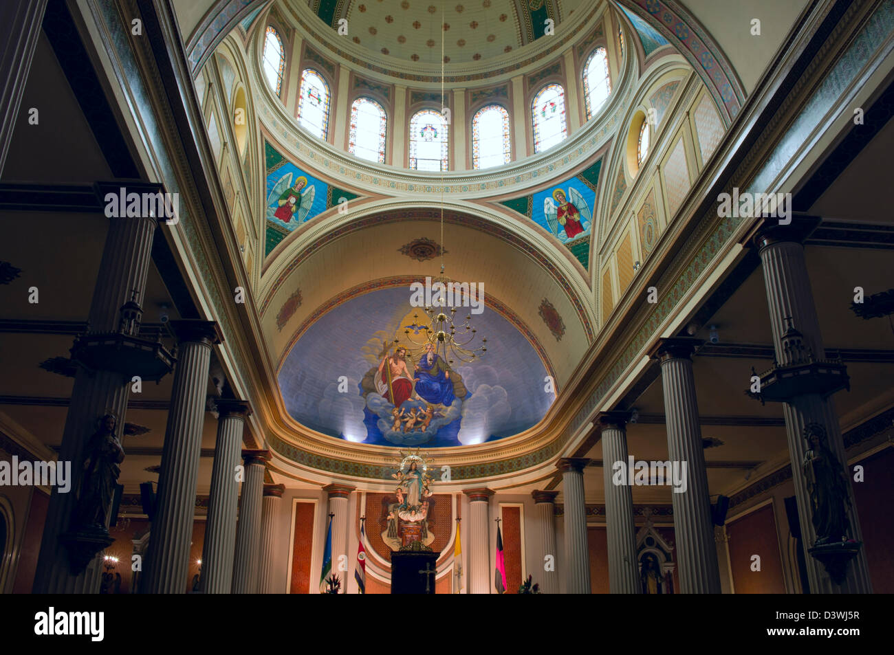 Inside Roman Catholic Cathedral in San Jose Costa Rica Stock Photo - Alamy