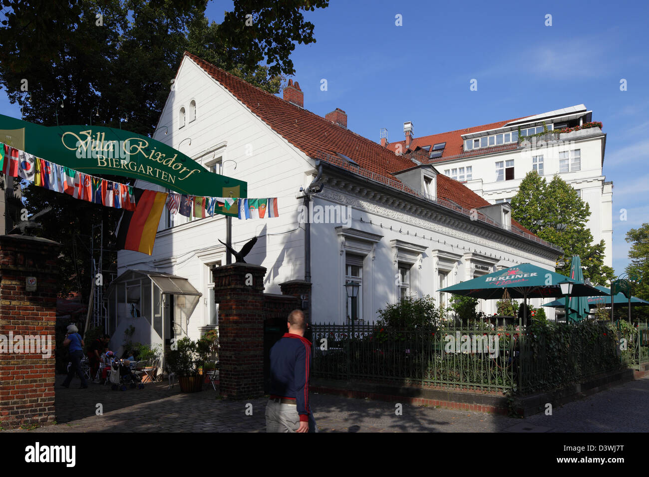 Berlin, Germany, at the restaurant Villa Rixdorf Richard Platz in ...