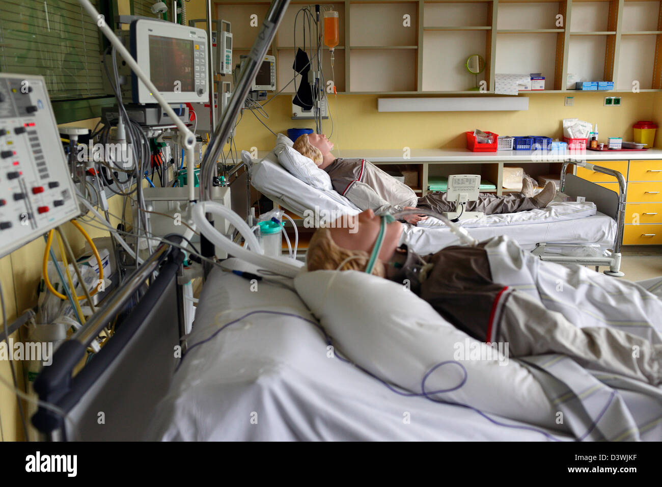 Berlin, Germany, dolls are for demonstration purposes in the ICU Stock ...