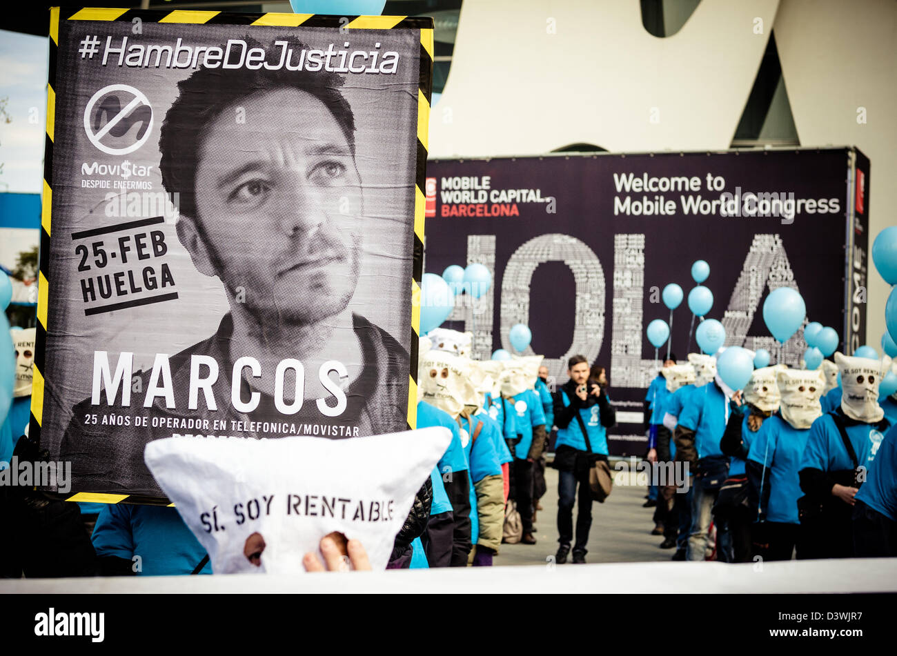 Movistar Protest High Resolution Stock Photography and Images - Alamy