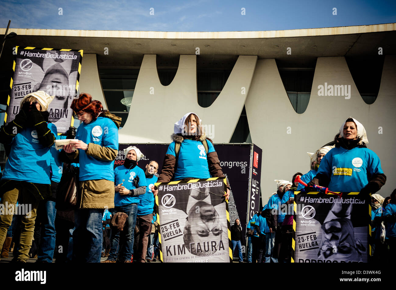 Movistar Protest High Resolution Stock Photography and Images - Alamy