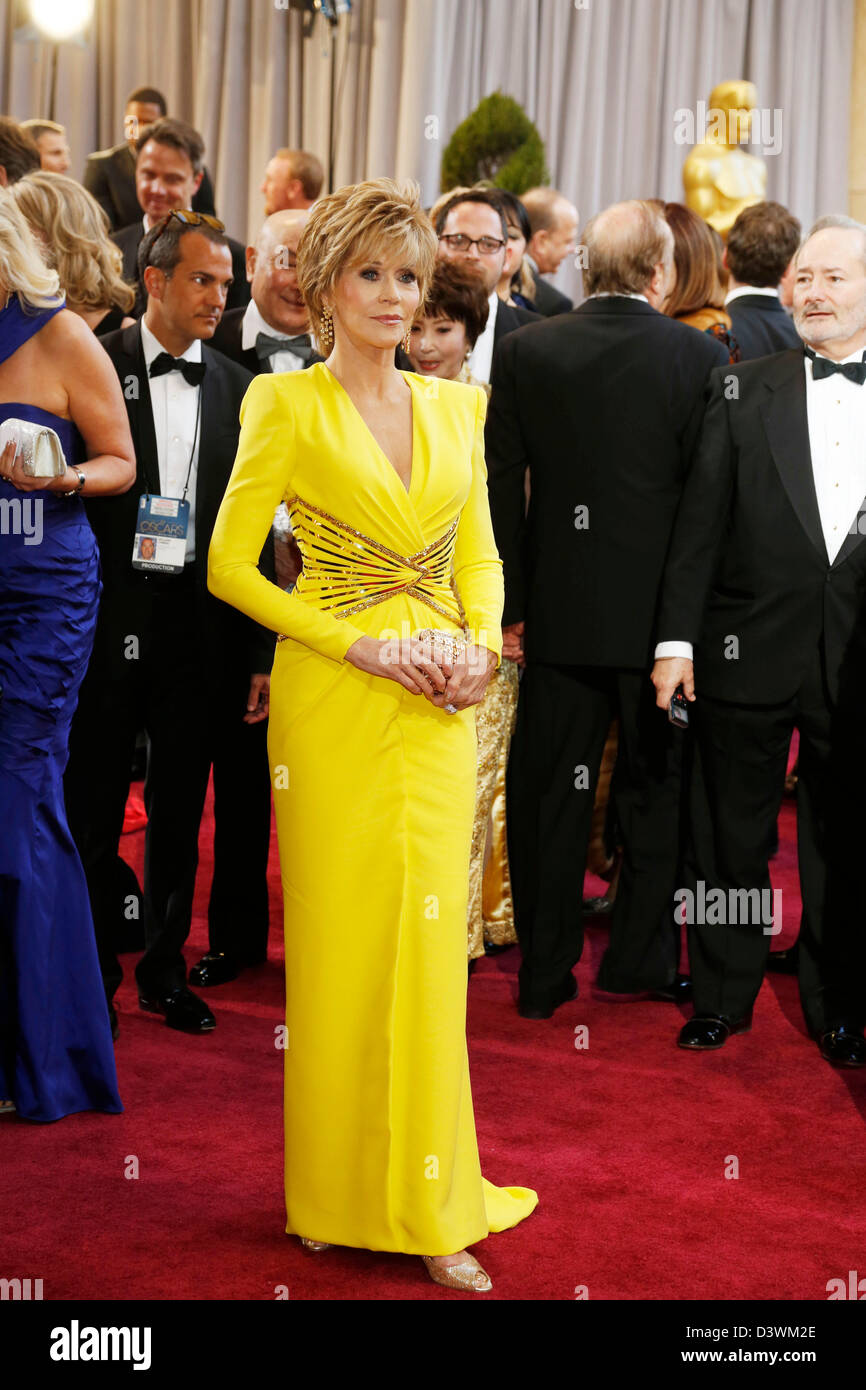 Hollywood, California, U.S. 24th Feb, 2013. Jane Fonda arrives at the ...