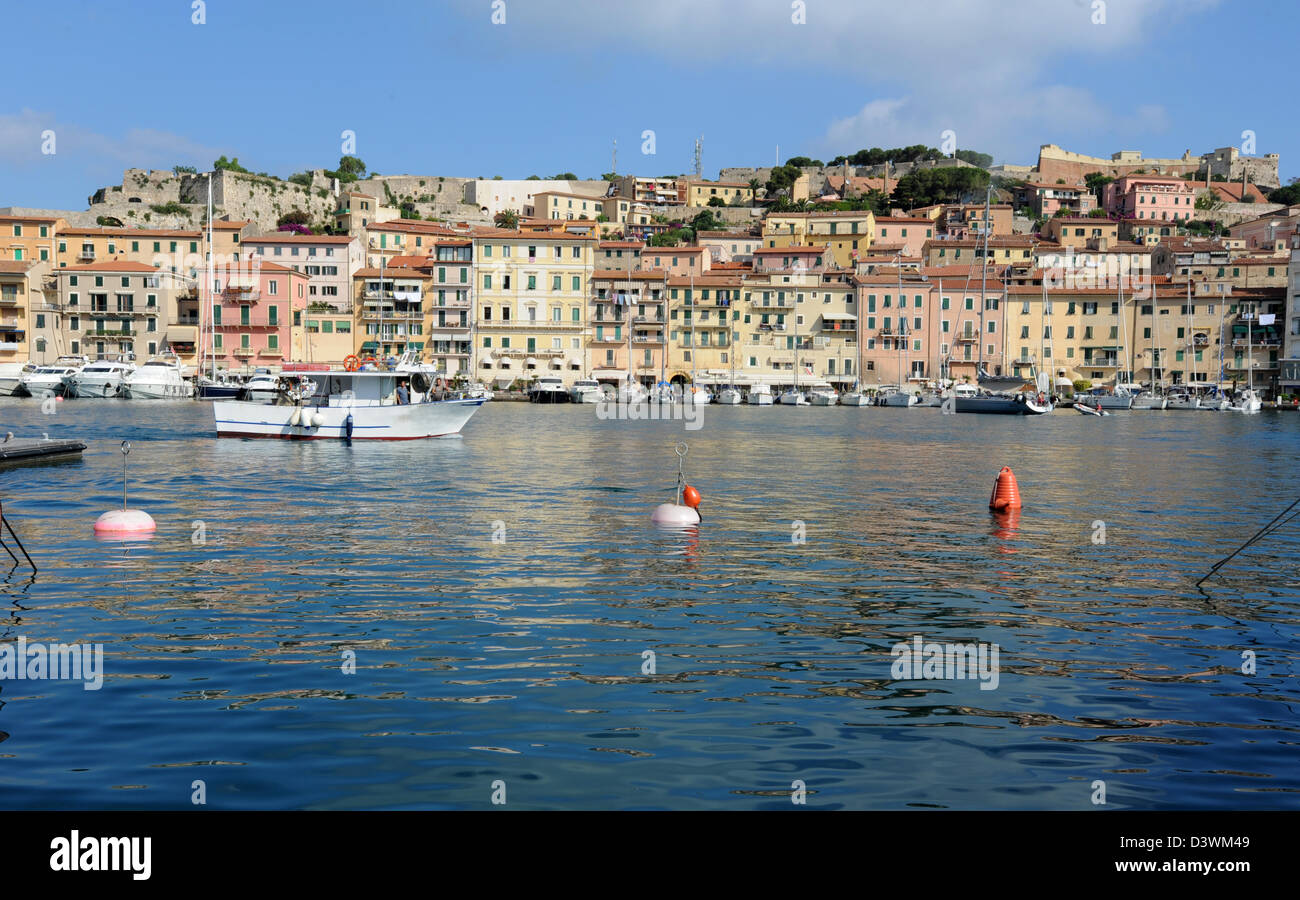 The port of Portoferraio on Elba island, Italy Stock Photo - Alamy