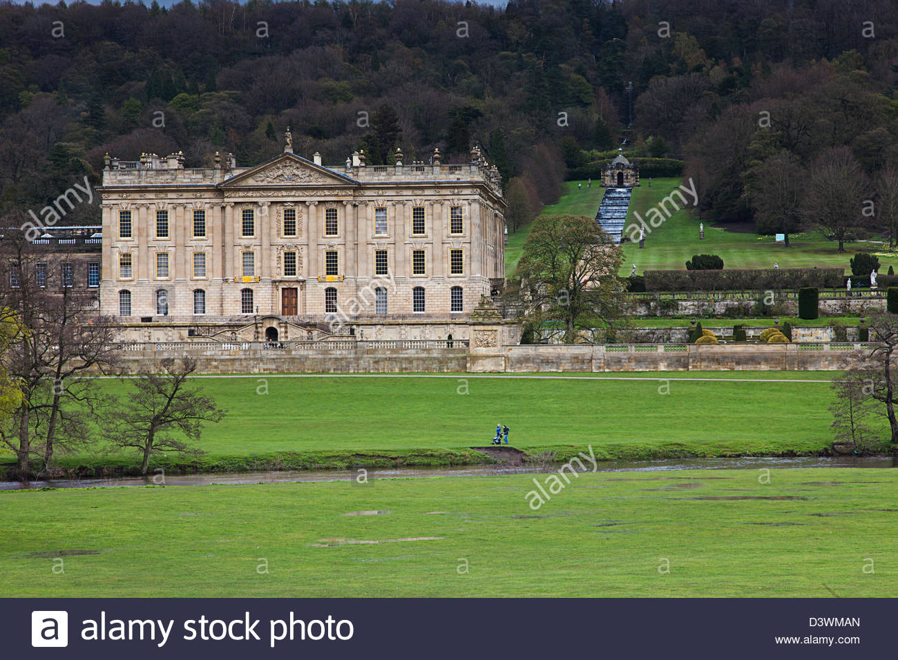 Chatsworth Cascade House Stock Photos & Chatsworth Cascade House Stock ...