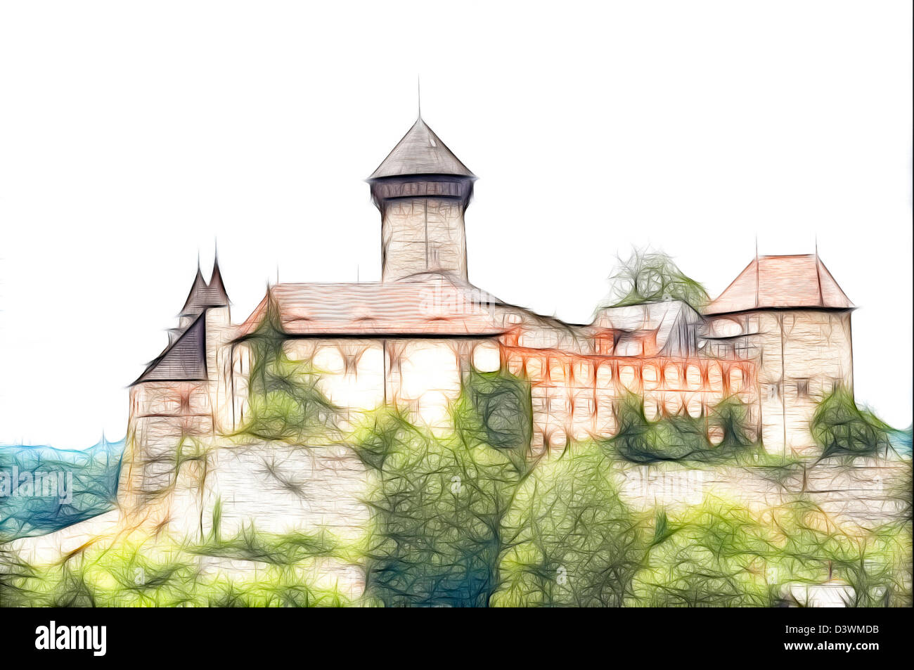 Image of the castle of the holy order of knights - Sovinec castle Stock ...