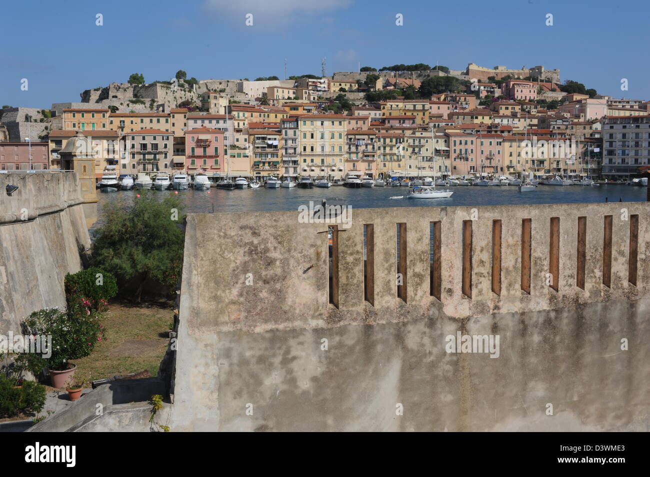 The port of Portoferraio on Elba island, Italy Stock Photo - Alamy