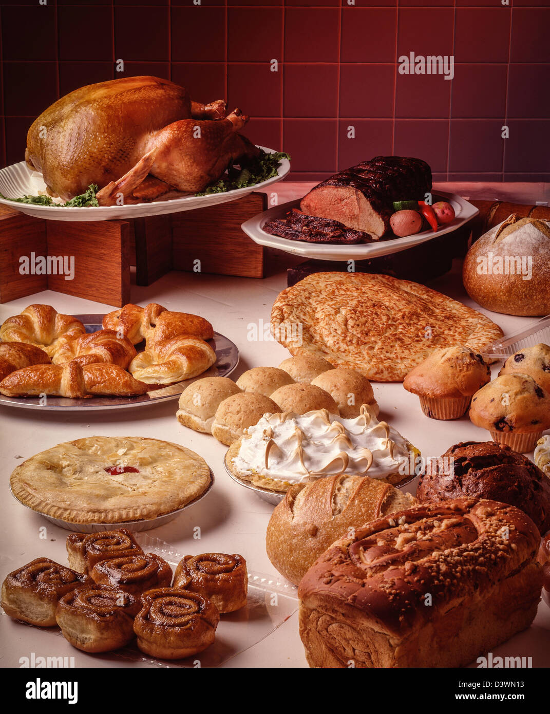 fresh baked desserts & snacks Stock Photo - Alamy