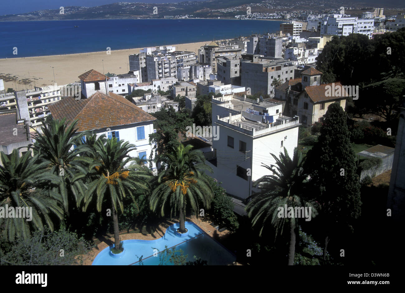 Tangier Bay looking east, Morocco 2005 Stock Photo - Alamy