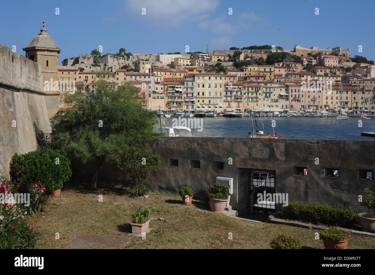 The port of Portoferraio on Elba island, Italy Stock Photo - Alamy