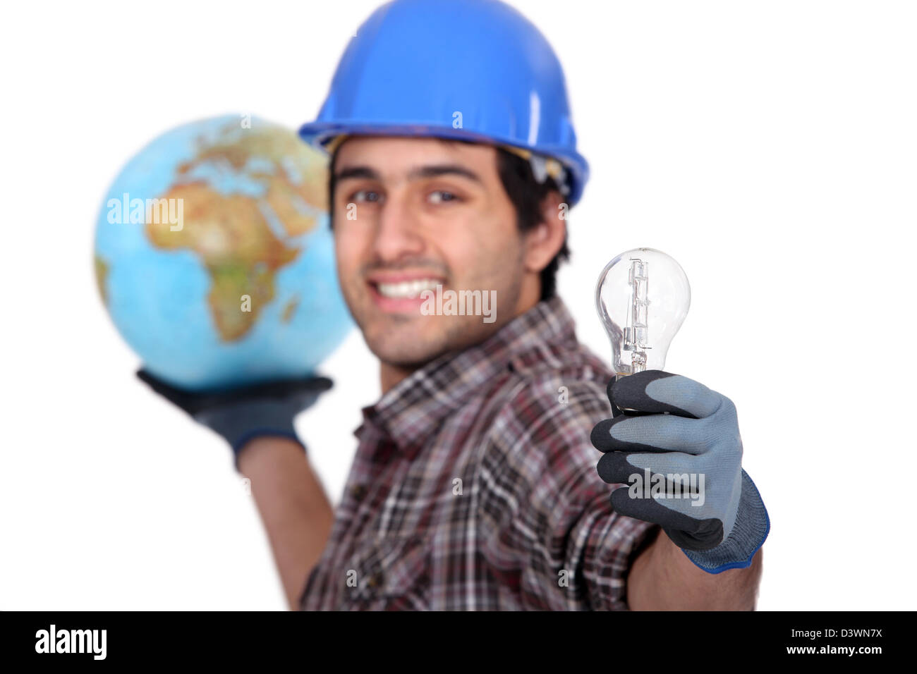 Man applying light blue hi-res stock photography and images - Alamy