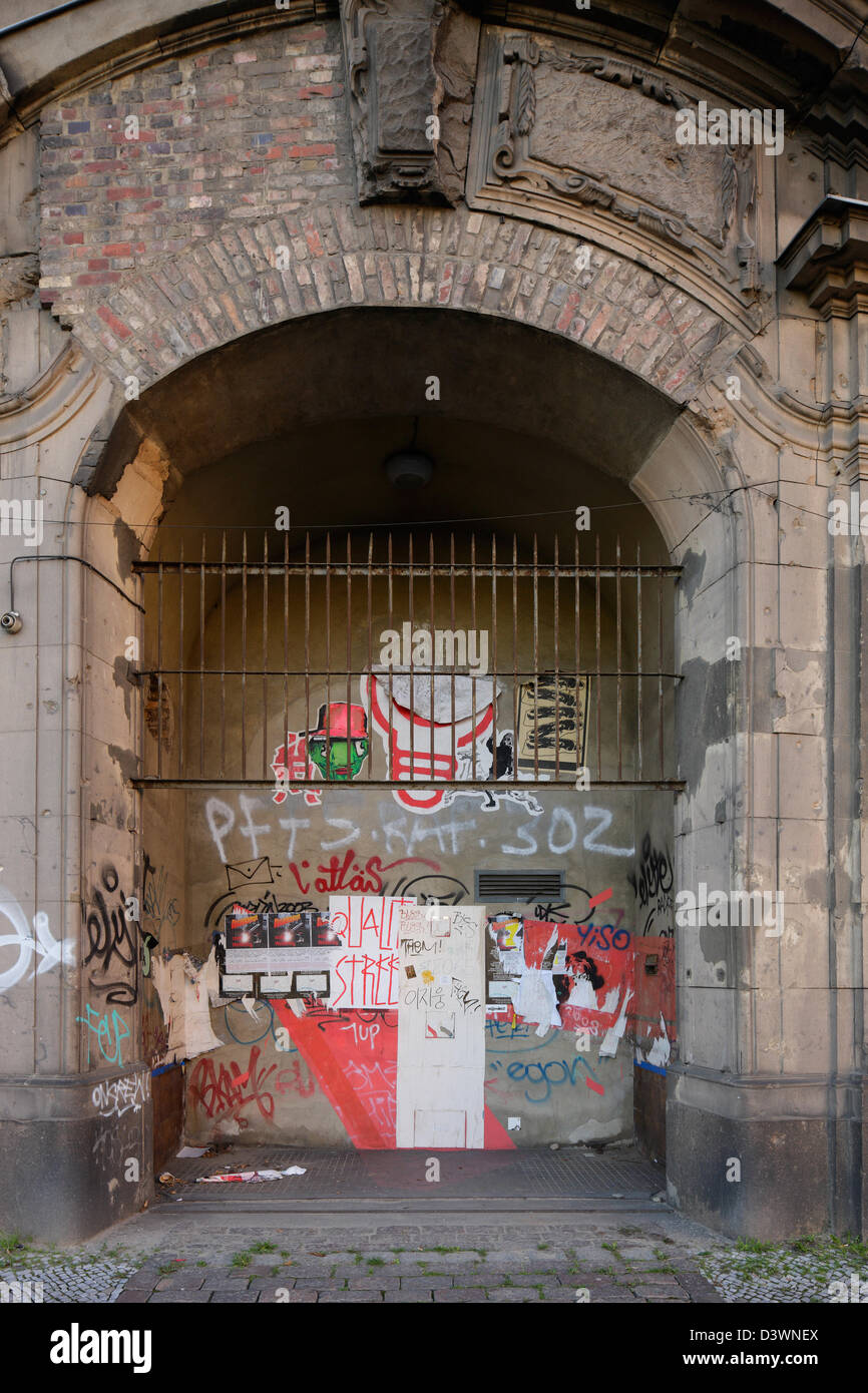 Berlin, Germany, walled entrance to an old building Stock Photo - Alamy