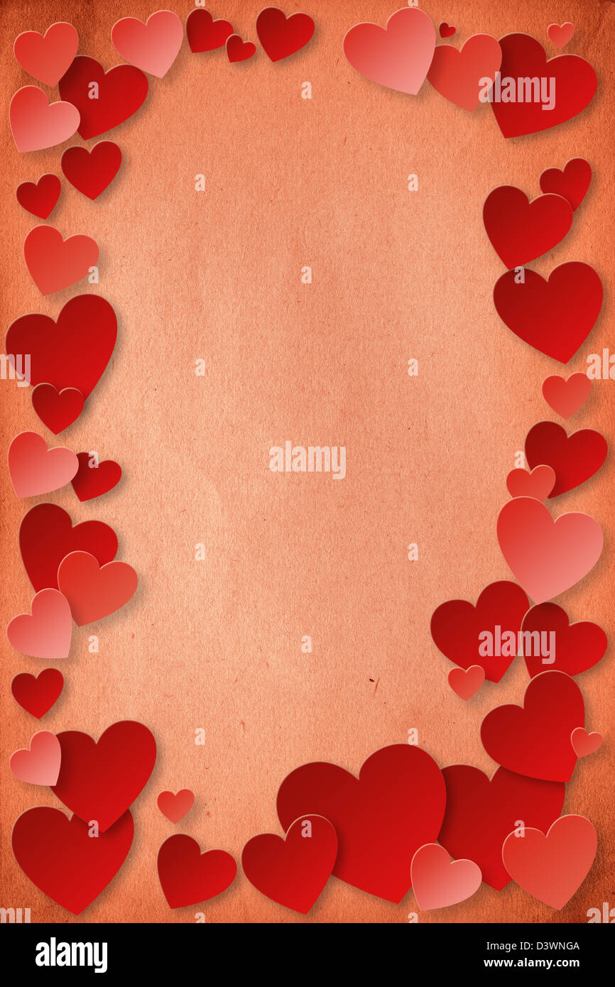 Love theme, red hearts background Stock Photo - Alamy
