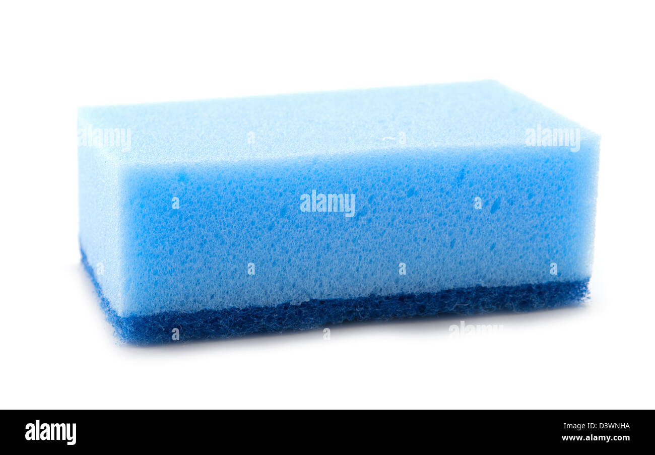 sponge isolated on a white background Stock Photo - Alamy