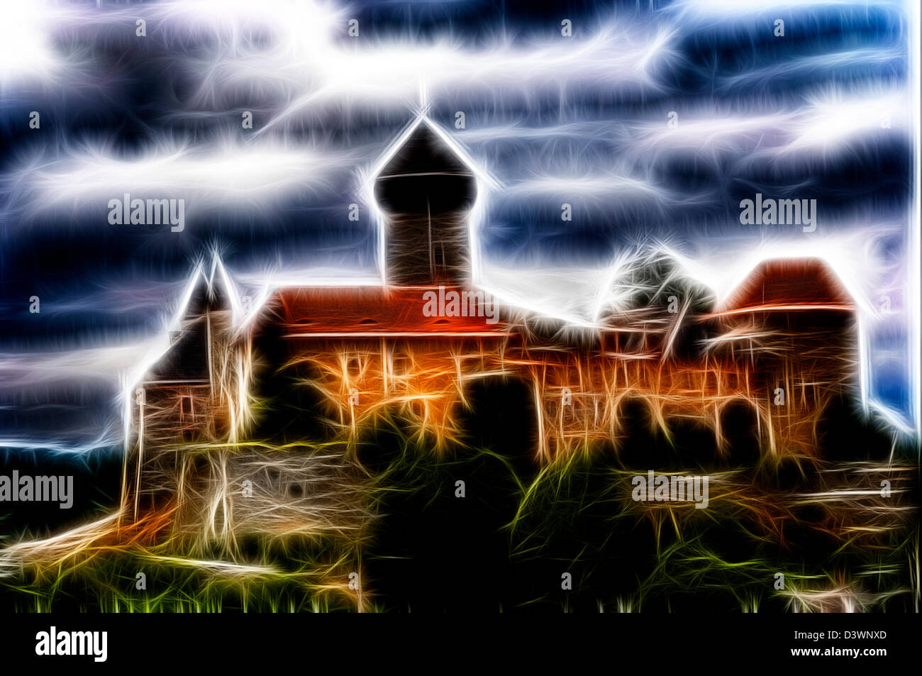 Old scary castle ruins hi-res stock photography and images - Alamy