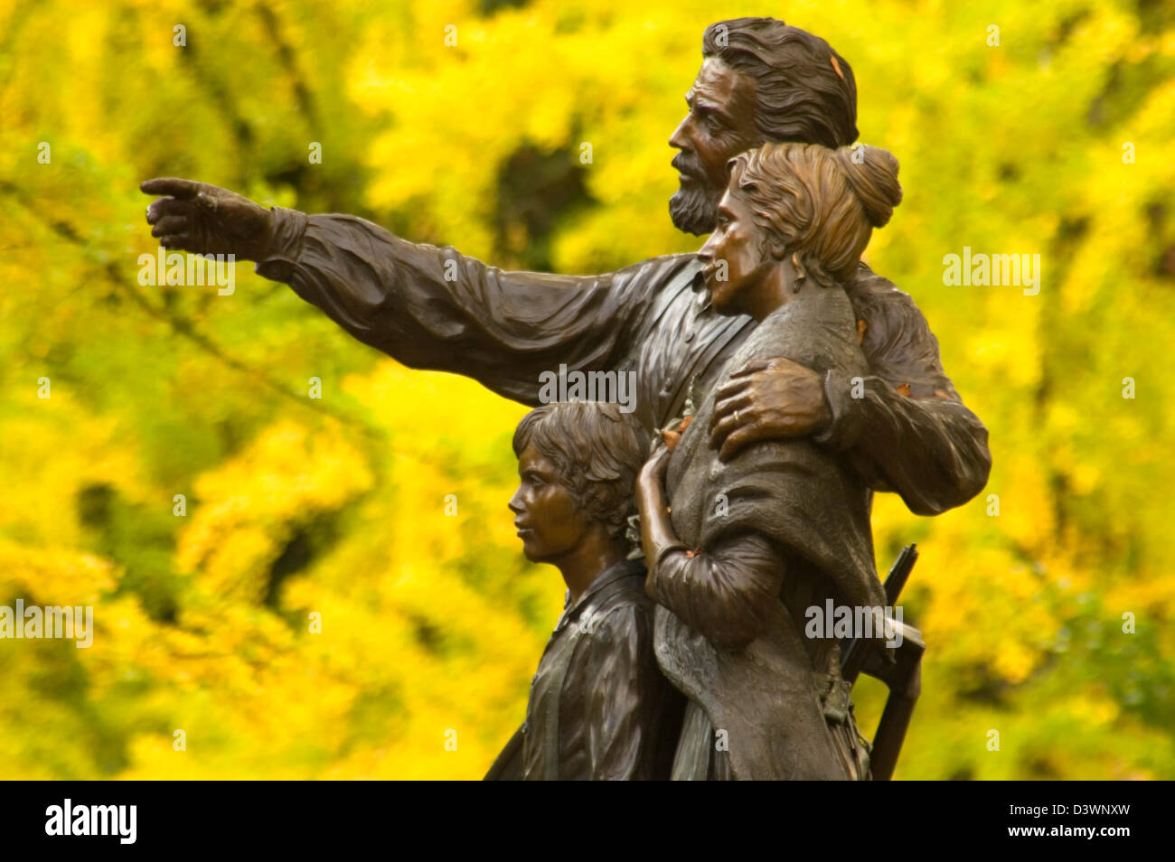 The Promised Land statue, Chapman Square, Portland, Oregon Stock Photo ...