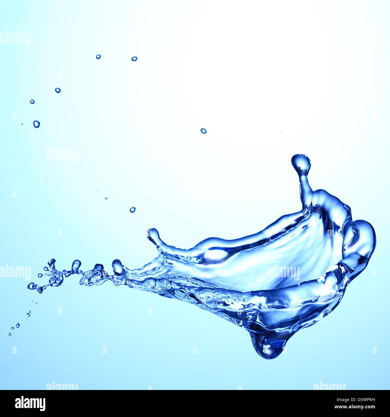 Water splash. Blue water splash closeup texture background with copy ...