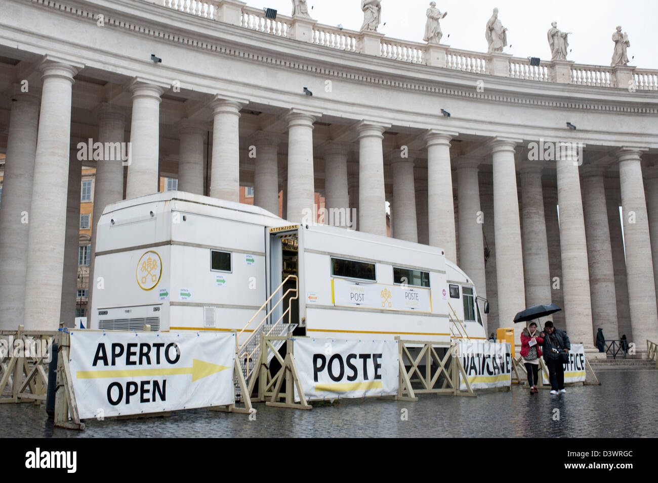 Mobile post office in St Peter's Square Stock Photo - Alamy