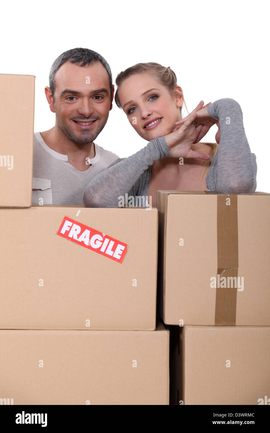 Happy starting new life together Stock Photo - Alamy