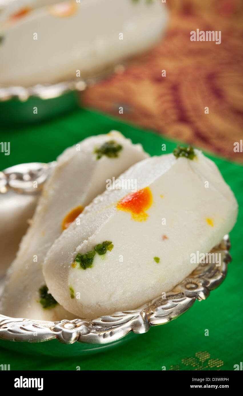 Cham cham a traditional Indian sweet made from chhena (cottage cheese ...
