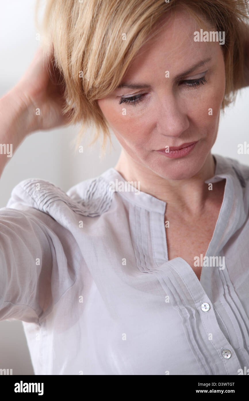 Woman feeling down Stock Photo - Alamy