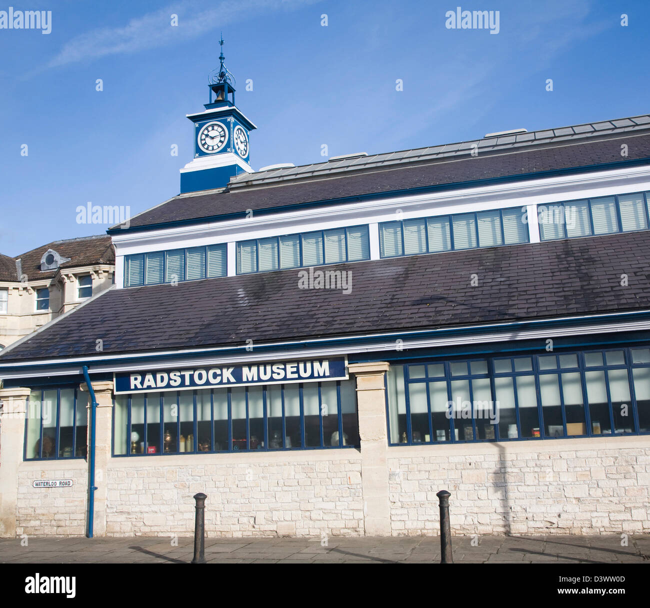 Former historic market hall now museum, Radstock, Somerset, England ...