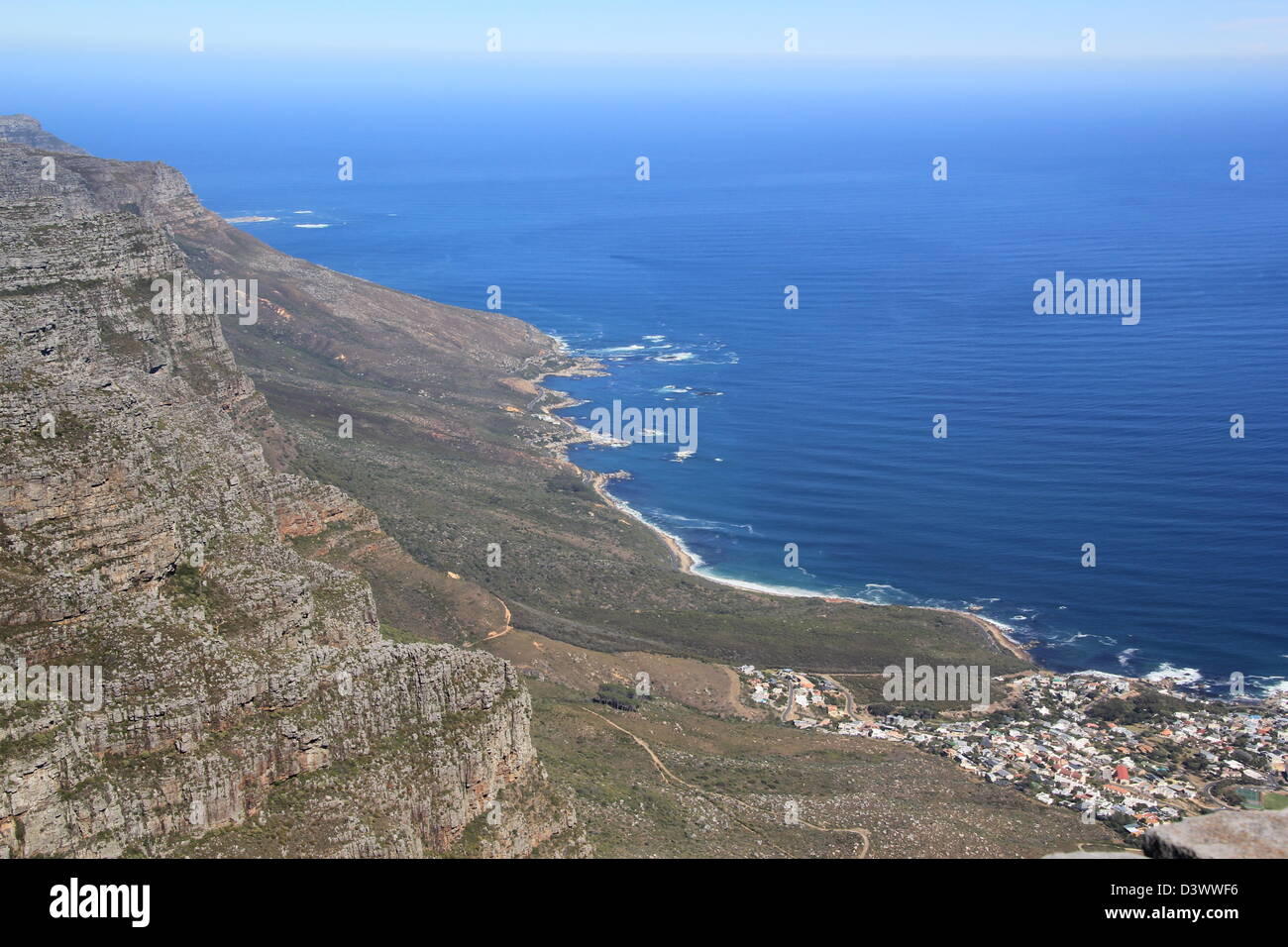 A stunning clear view from the top of Table Mountain Stock Photo - Alamy