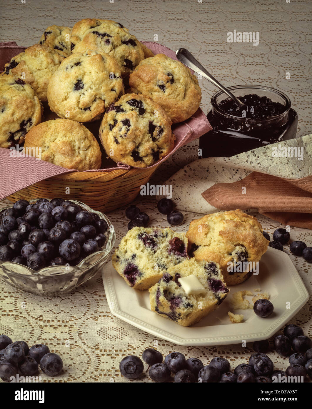 fresh baked desserts & snacks Stock Photo - Alamy