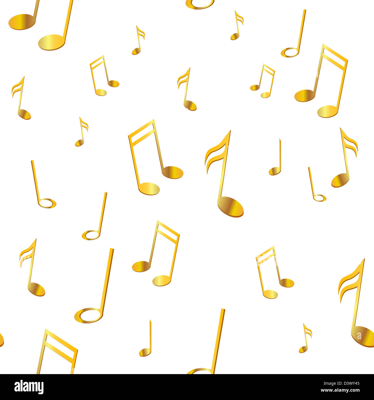 Vector illustration of golden notes Stock Photo - Alamy