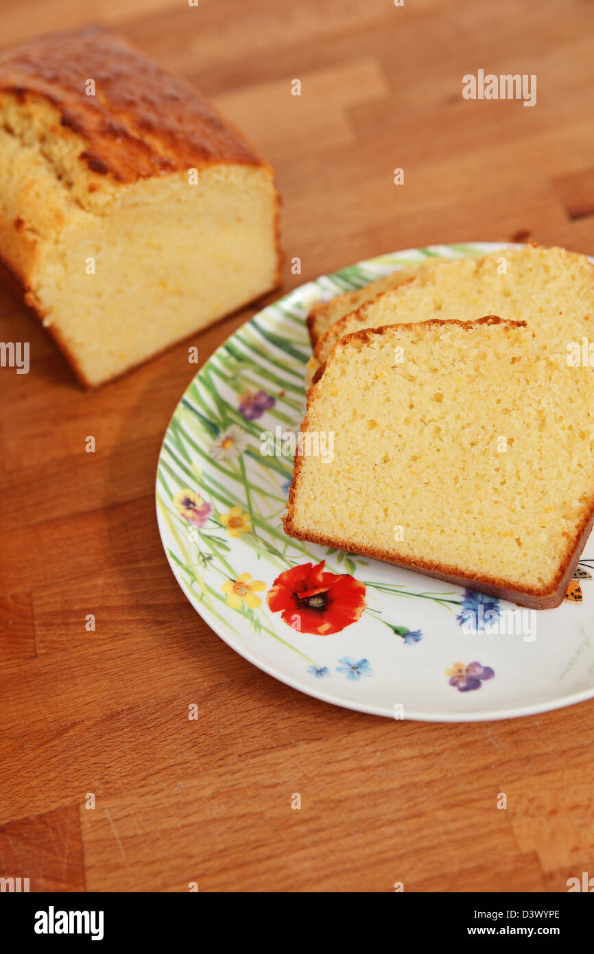 Juicy orange flavored sponge cake Stock Photo - Alamy