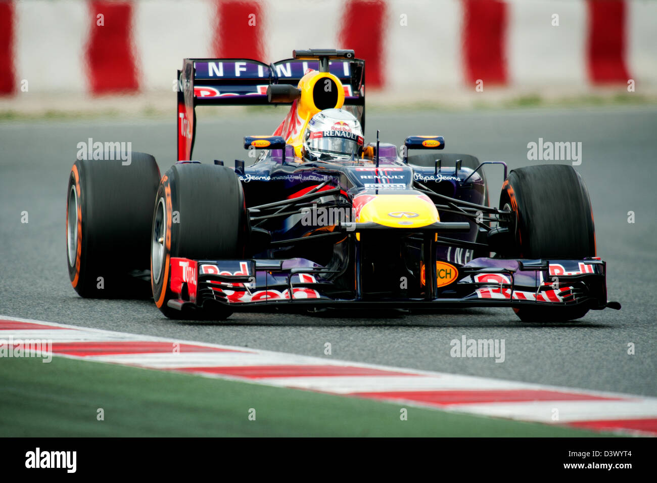 Sebastian Vettel (GER), Red Bull Racing Renault RB9, Formula 1 testing ...