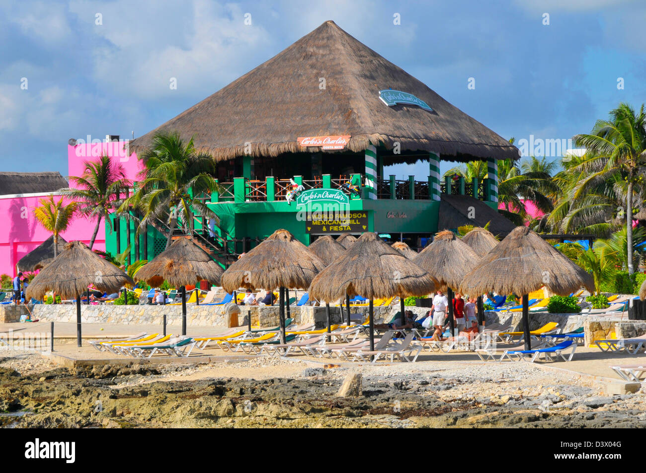 Costa Maya Mexico Beach Caribbean Cruise Ship Port Stock Photo - Alamy