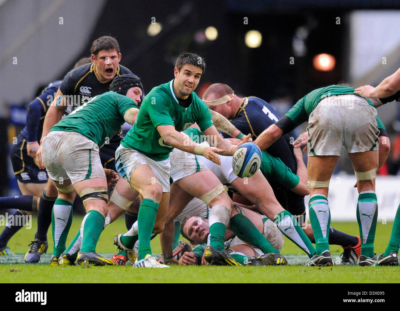 Edinburgh, UK. 24th February 2013. Connor Murray of Ireland - RBS 6 ...