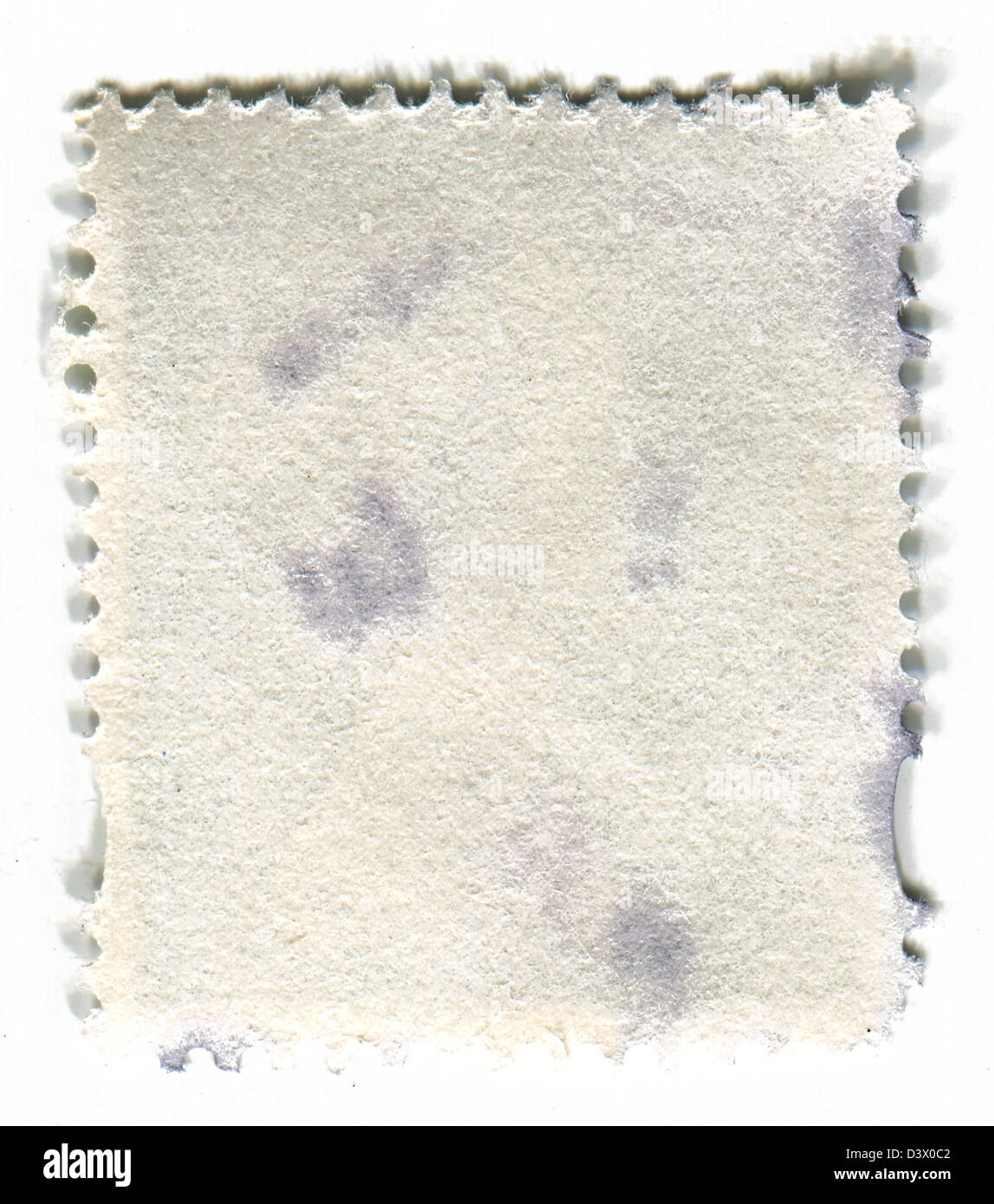 The reverse side of a postage stamp Stock Photo - Alamy
