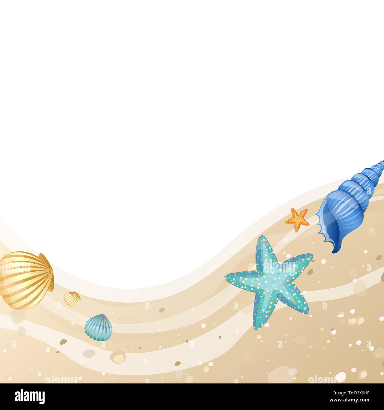 Vector beach background Stock Photo - Alamy